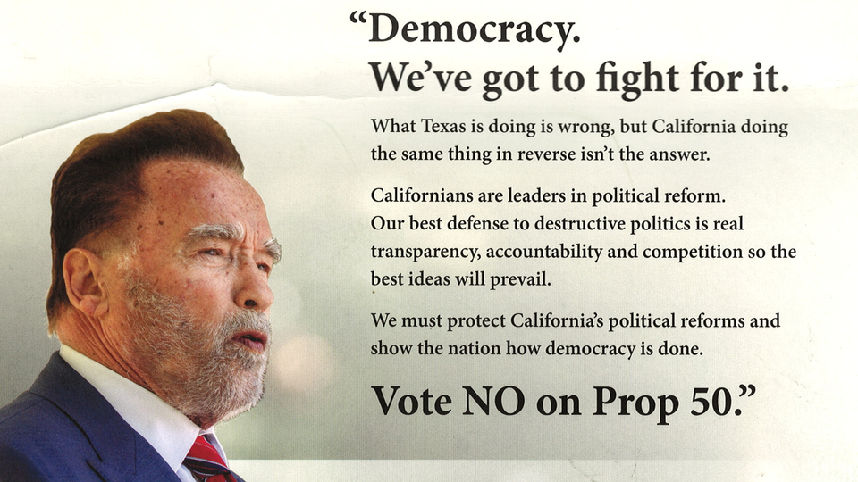 Partisan Messaging Avoided on No on Proposition 50 mailer